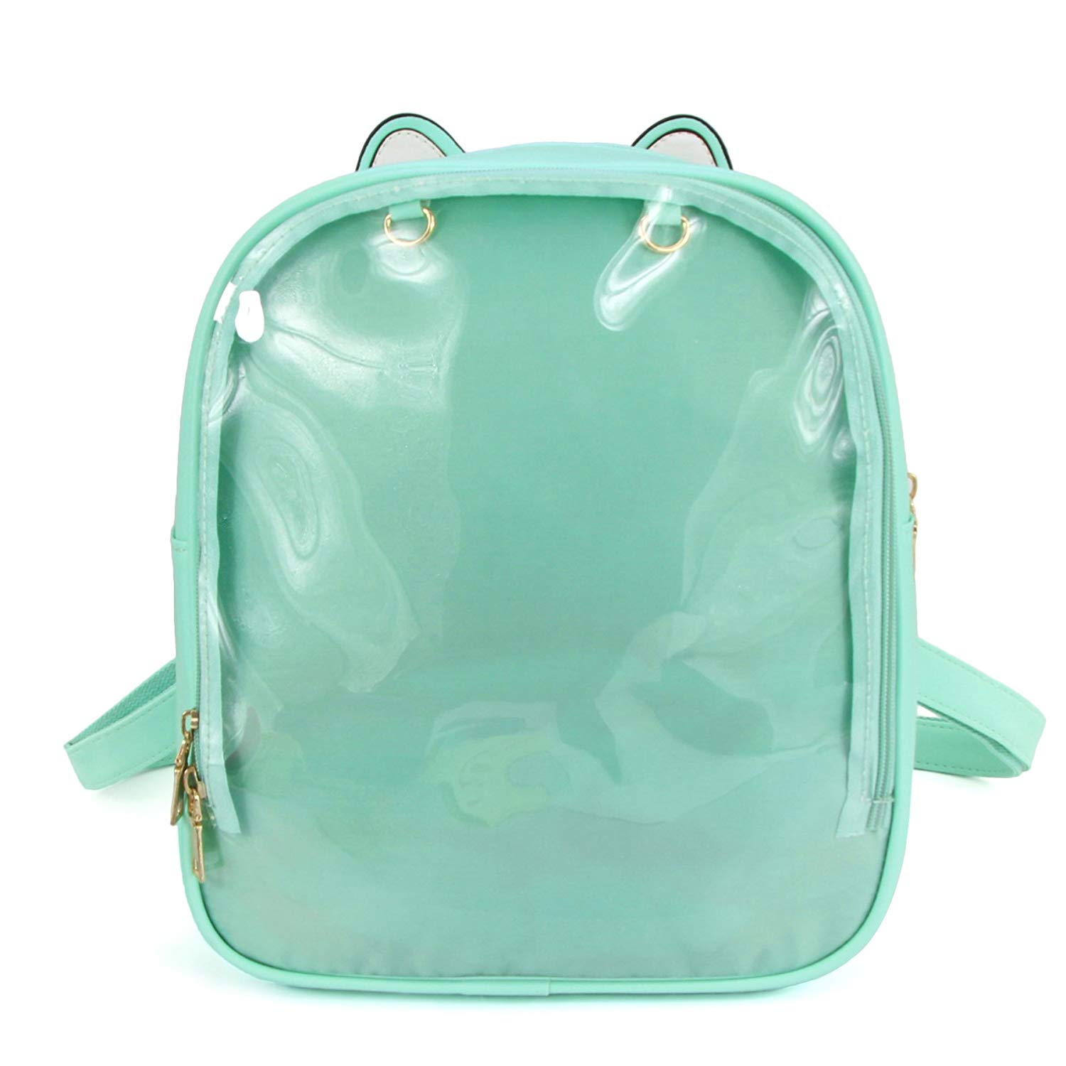 ITA Bag Green Transparent Cat Ear Backpack Harajuku Purse Traveler Bag ...