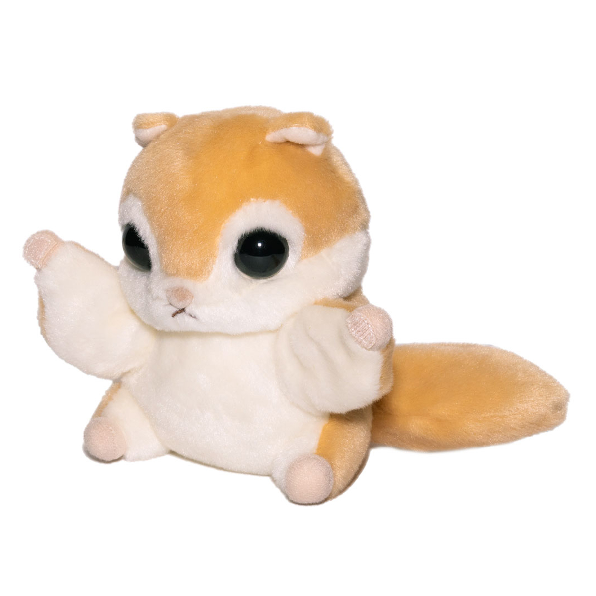 Flying Squirrel Plush Doll, Light Brown, Standard Size, 5 Inches