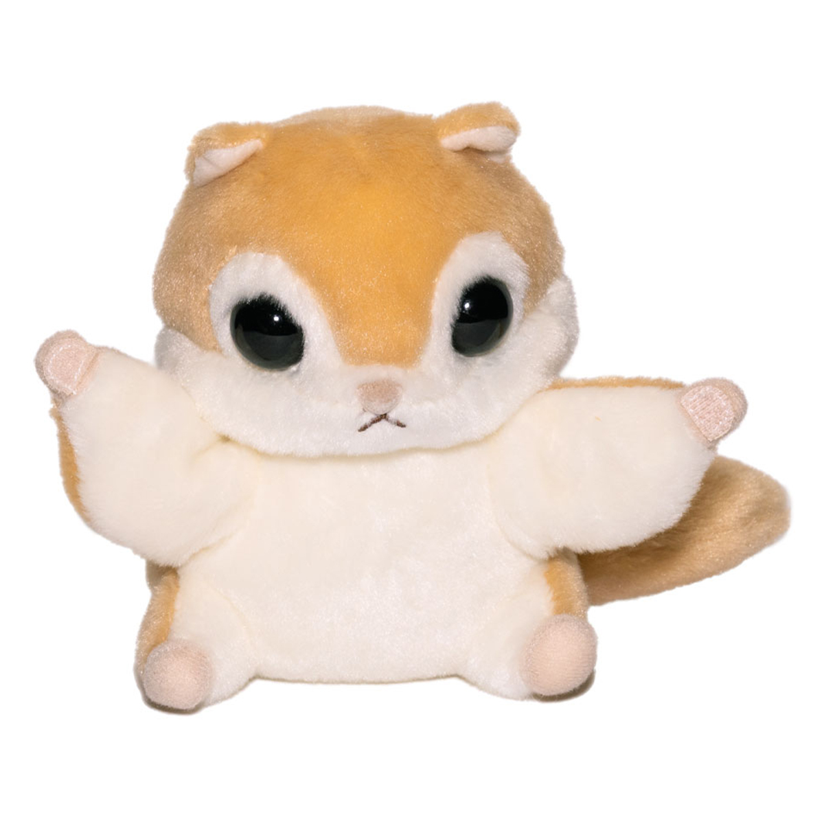 Flying Squirrel Plush Doll, Light Brown, Standard Size, 5 Inches