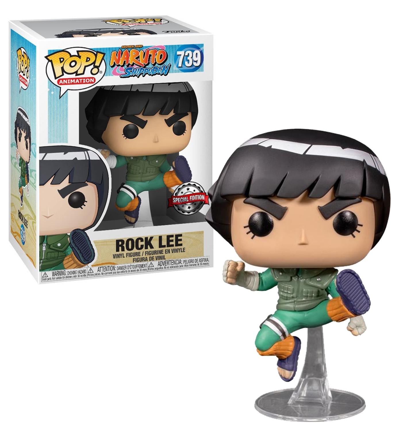 Rock Lee Figure Naruto Funko Pop Animation 3.75 Inches Funko Pop 739 ...