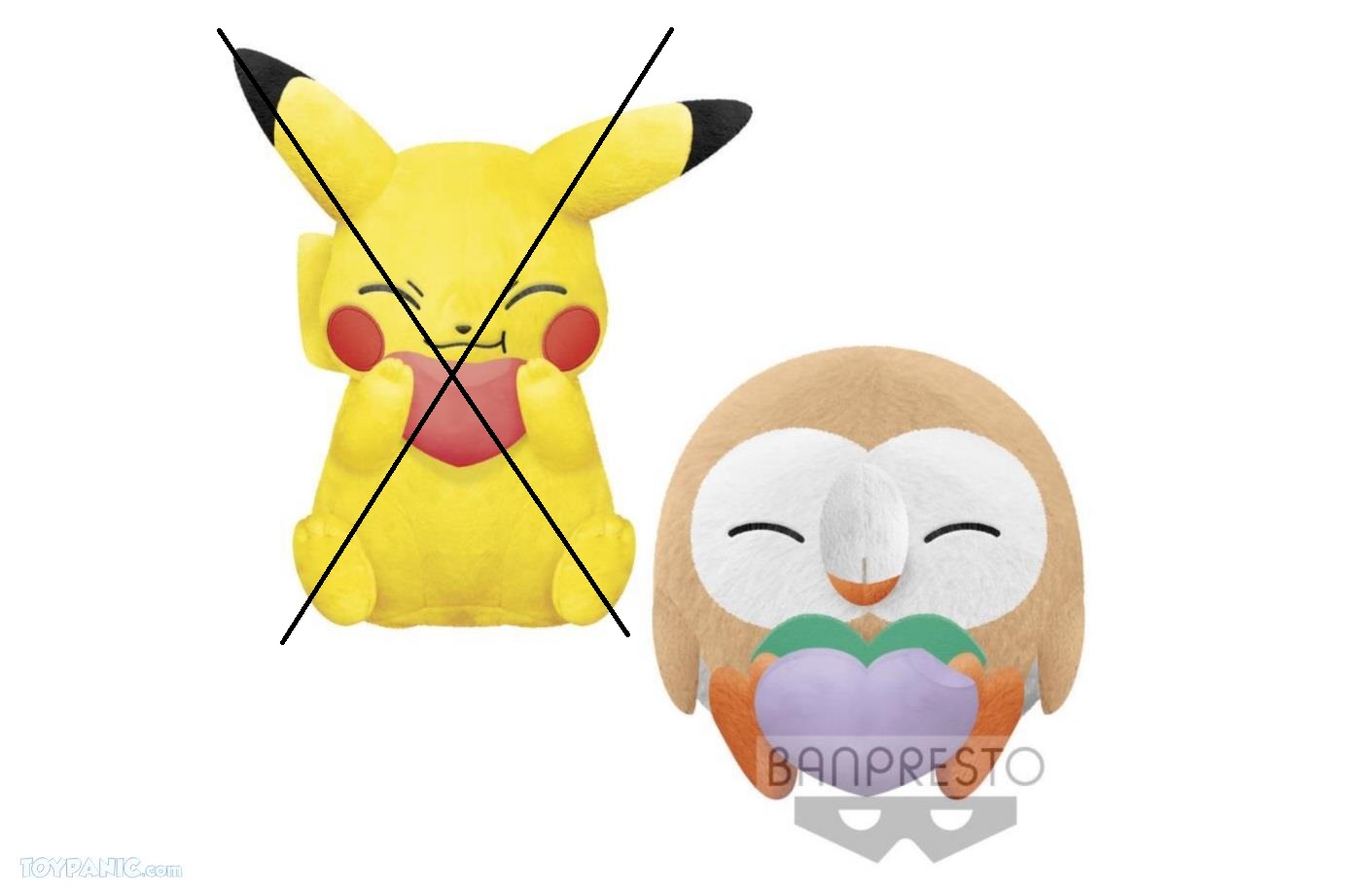 Banpresto Sun & Moon Pokemon Rowlet Plushie 9 Inches