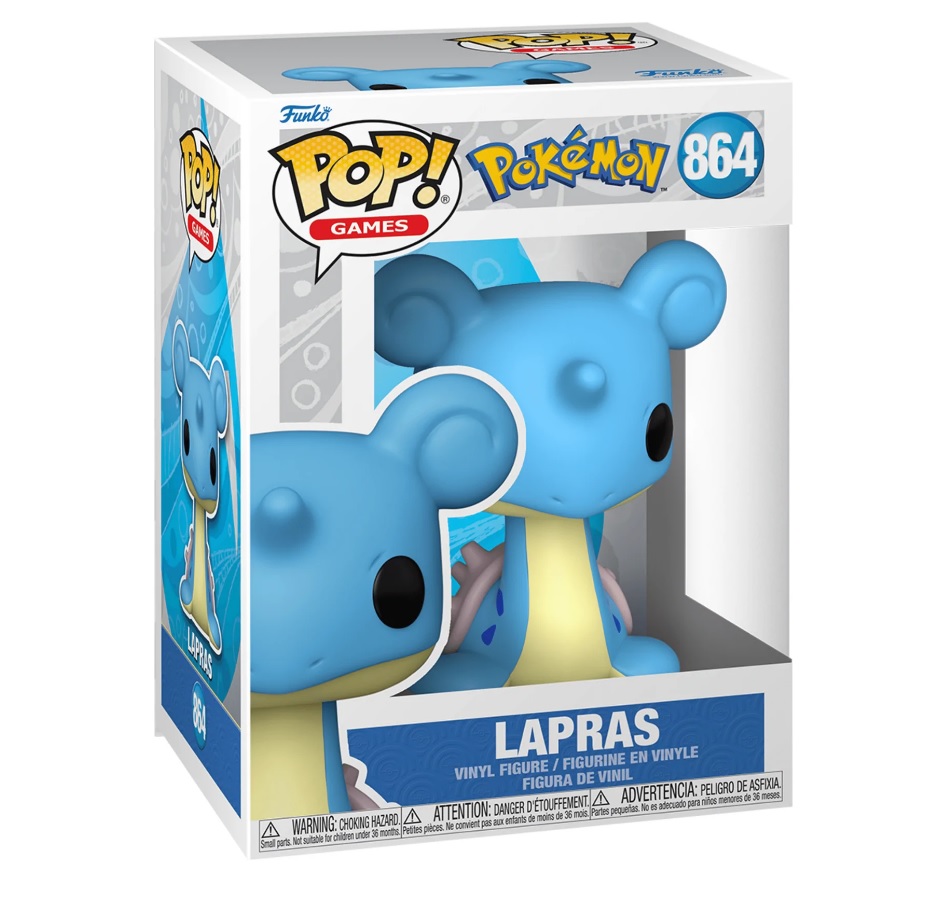 Lapras Figure Pokemon Pop Animation 3.75 Inches Funko Pop 864