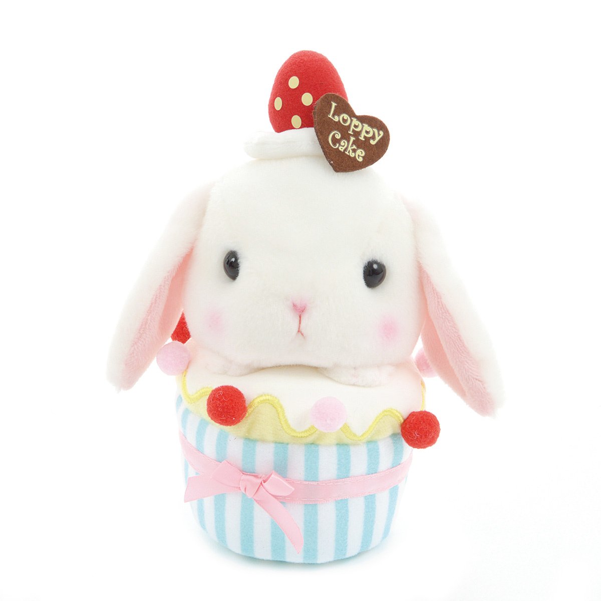 Plush Bunny, Amuse, Pote Usa Loppy, Shiloppy, White, 6 Inches