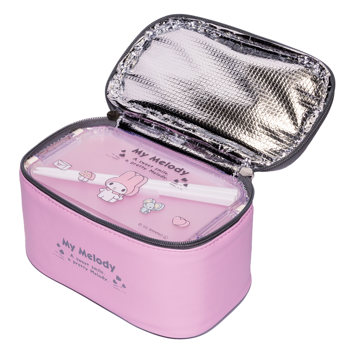 My Melody Lunch Box, Grey & Pink, Sanrio, Kawaii Japan