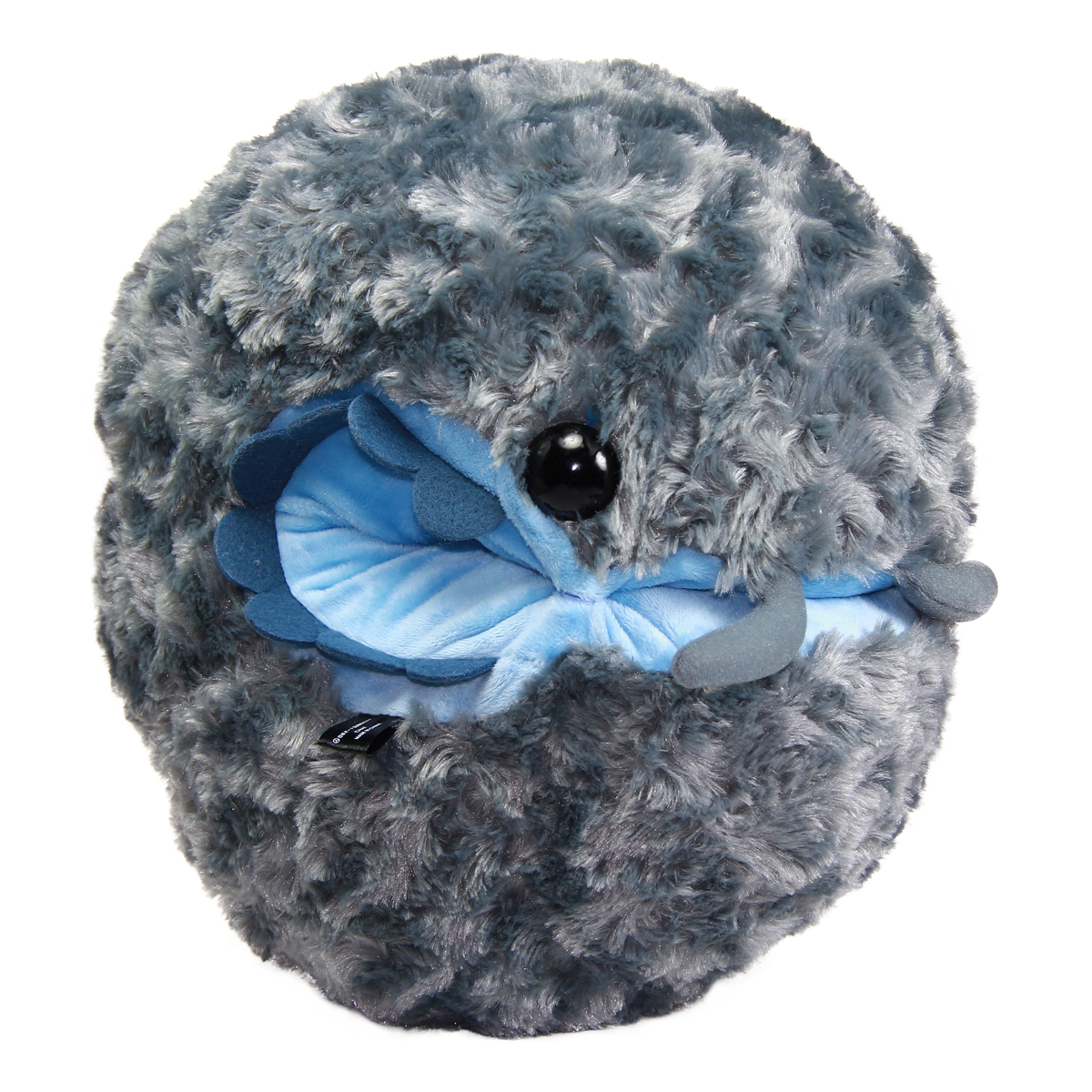 Dangomushi Super Soft Larva Roly Poly Plush Toy Gray Size 13 Inches