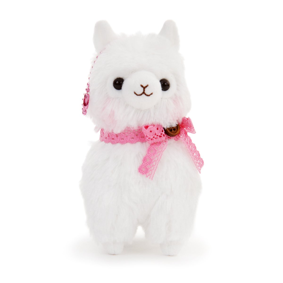 Plush Alpaca, Amuse, Alpacasso, Shiro-chan, White, 4 Inches