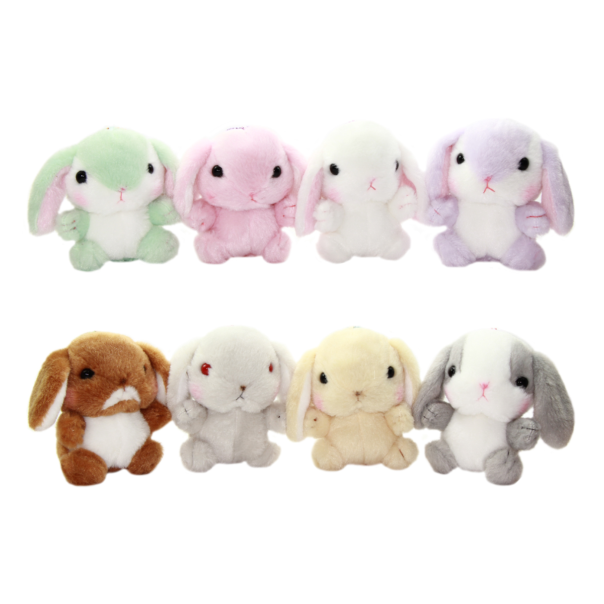 Amuse Gathering Bunny Plushie Collection Cute Stuffed Animal Toy White ...
